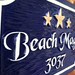 Custom Carved Address Sign With Beach Theme Custom Carved Beach Sign - Etsy