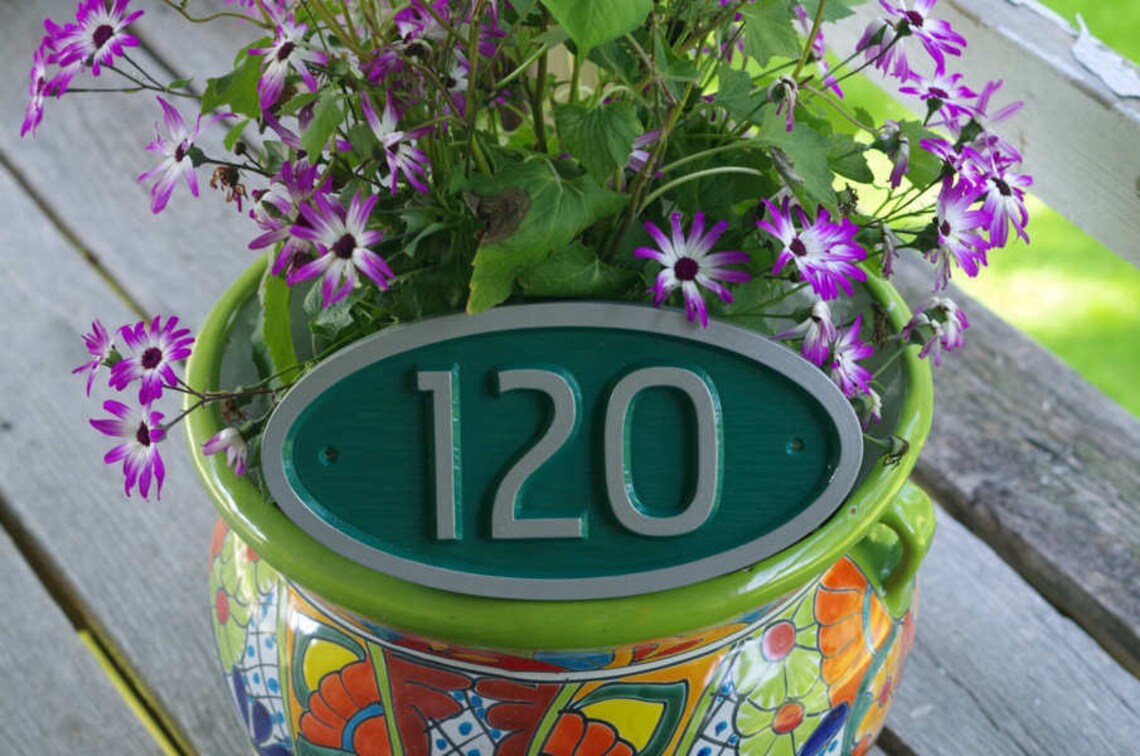 Custom Carved House Number / Street Address Sign Mid Century | Etsy