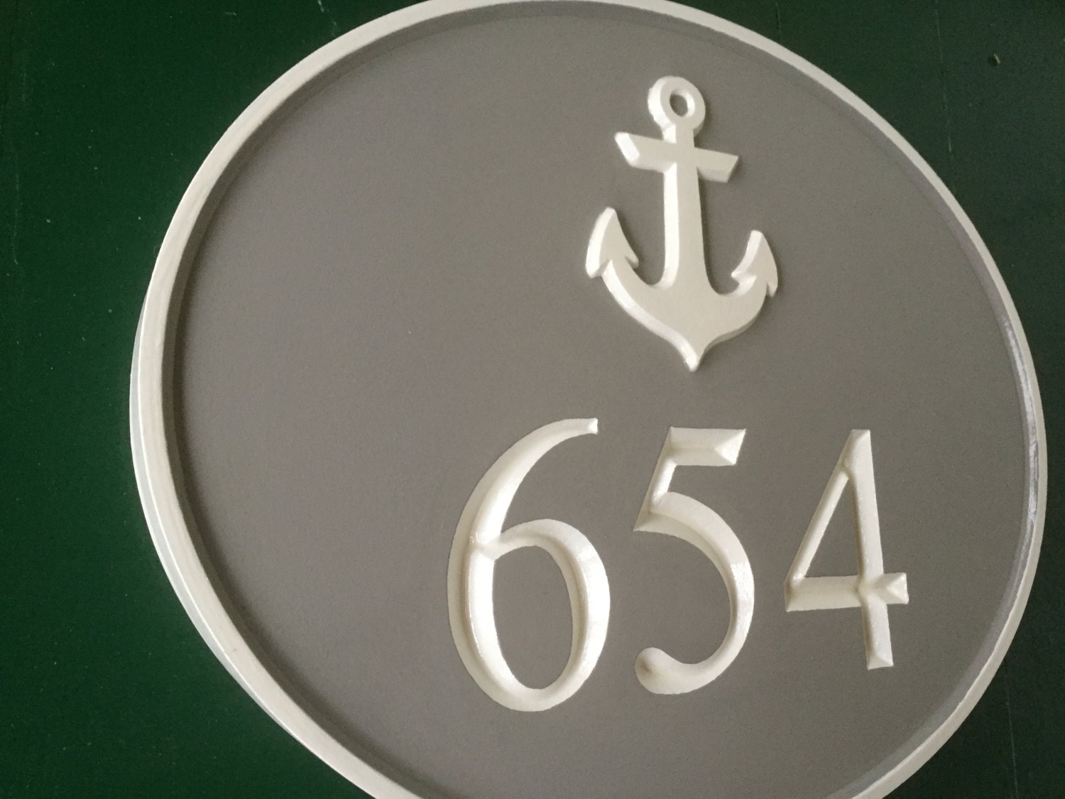 Nautical House Marker With Street Name Custom Carved Sign With | Etsy