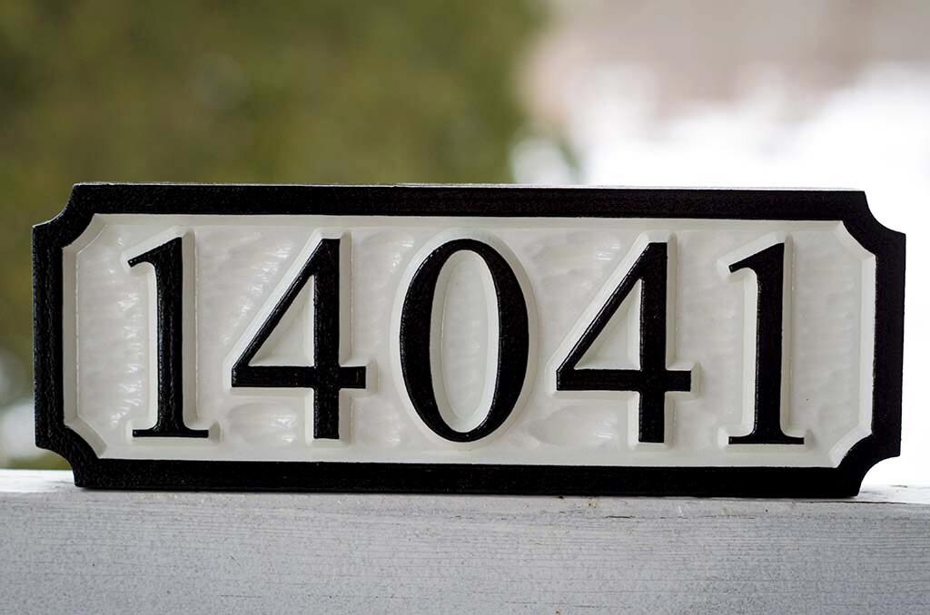 Custom Street Address Sign / House Number Plaque HN65 | Etsy