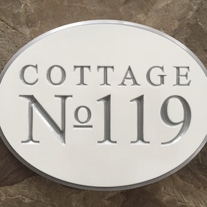 Address Number Sign for Cottage, Home, or Business - Made to Order ...