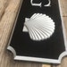 Carved Quarterboard Sign With 3D Scallop Shell - Customize With Name or ...