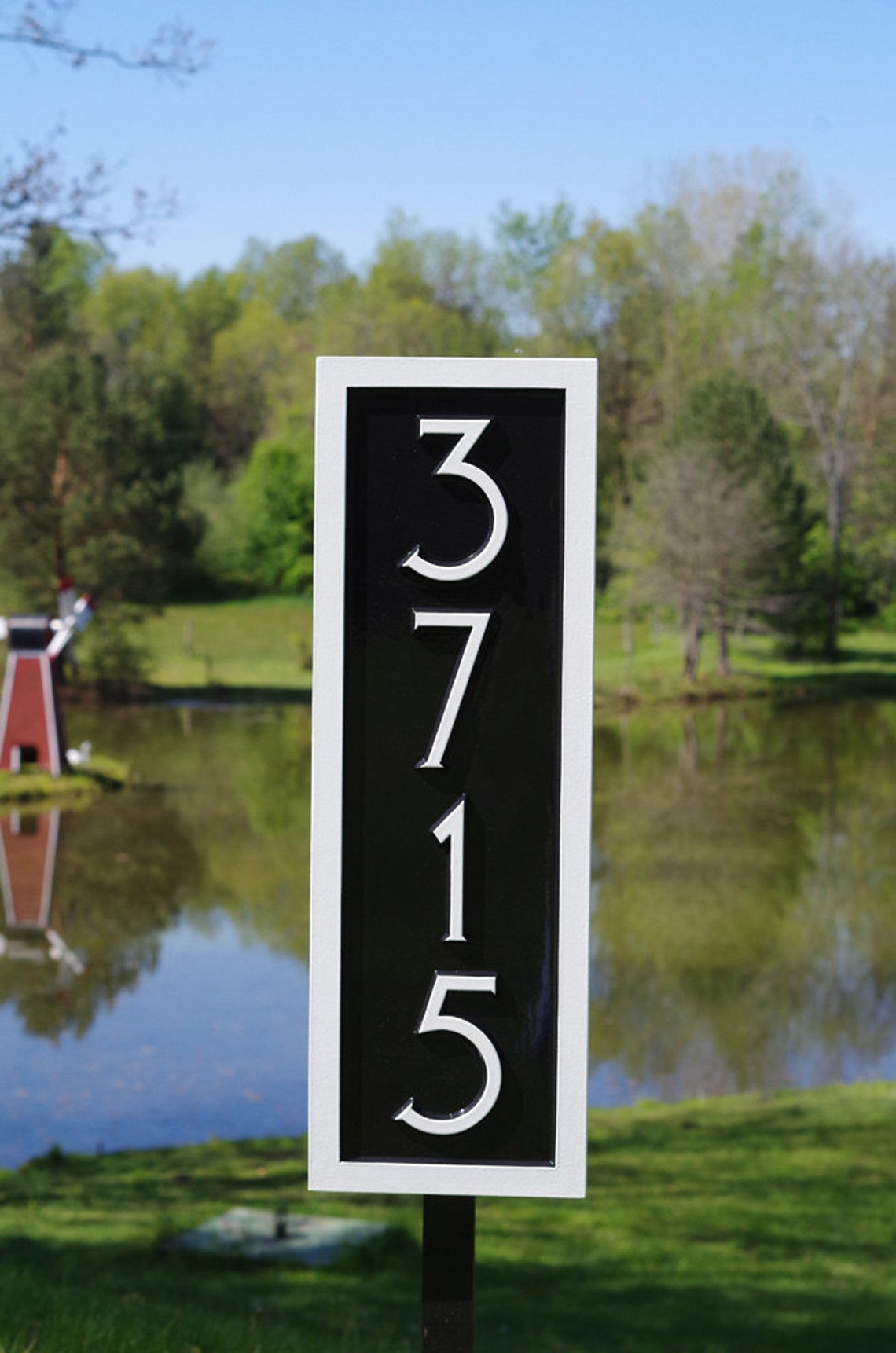 Vertical Address Sign Create Your Own House Number Custom - Etsy