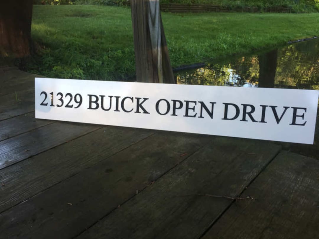 Custom Engraved Board With Address - Large Size (Q66) - Etsy