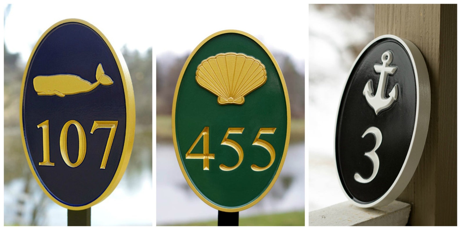 Carved Street Address Plaque / House Number With Paw Print or - Etsy