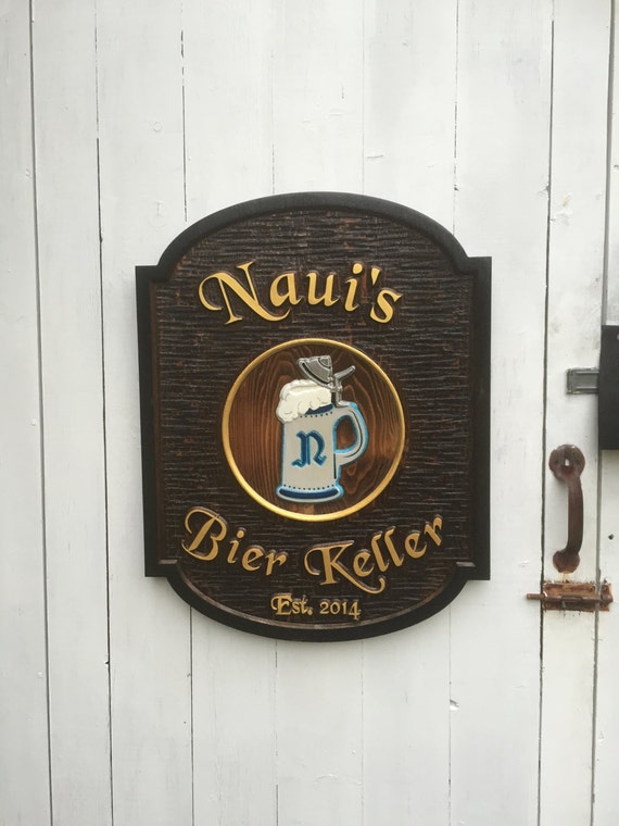 German Themed Custom Pub Sign Personalized With Beer Stein | Etsy