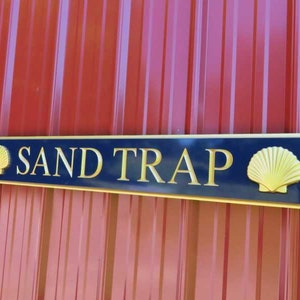 Carved Quarterboard Sign With 3D Scallop Shell - Customize With Name or ...