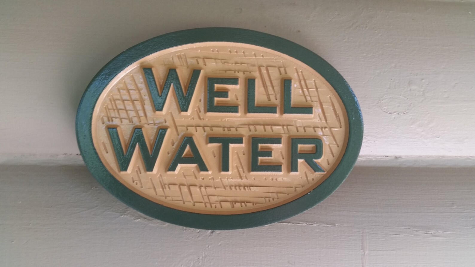 Carved Well Water Notice Plaque Irrigation Sign | Etsy