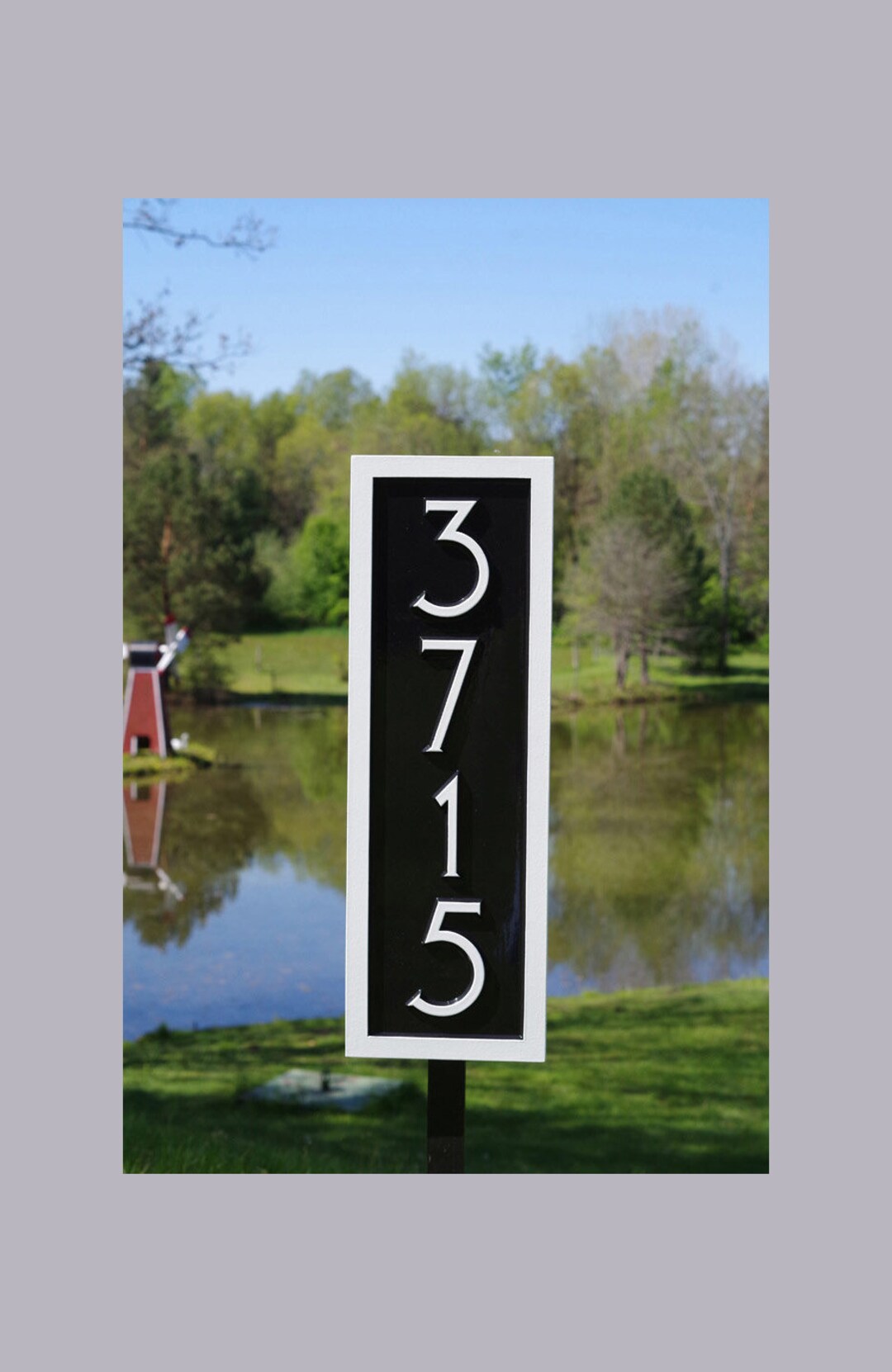 Vertical Address Sign - Create Your Own House Number - Custom Carved ...