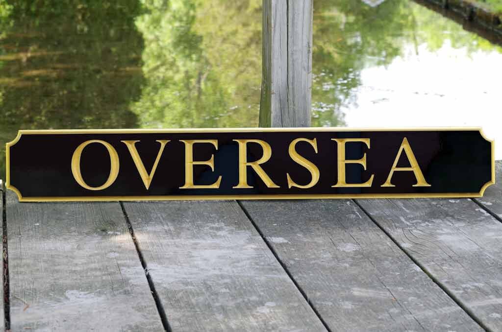 Custom v-carved Quarterboard sign Add your name Q69 | Etsy