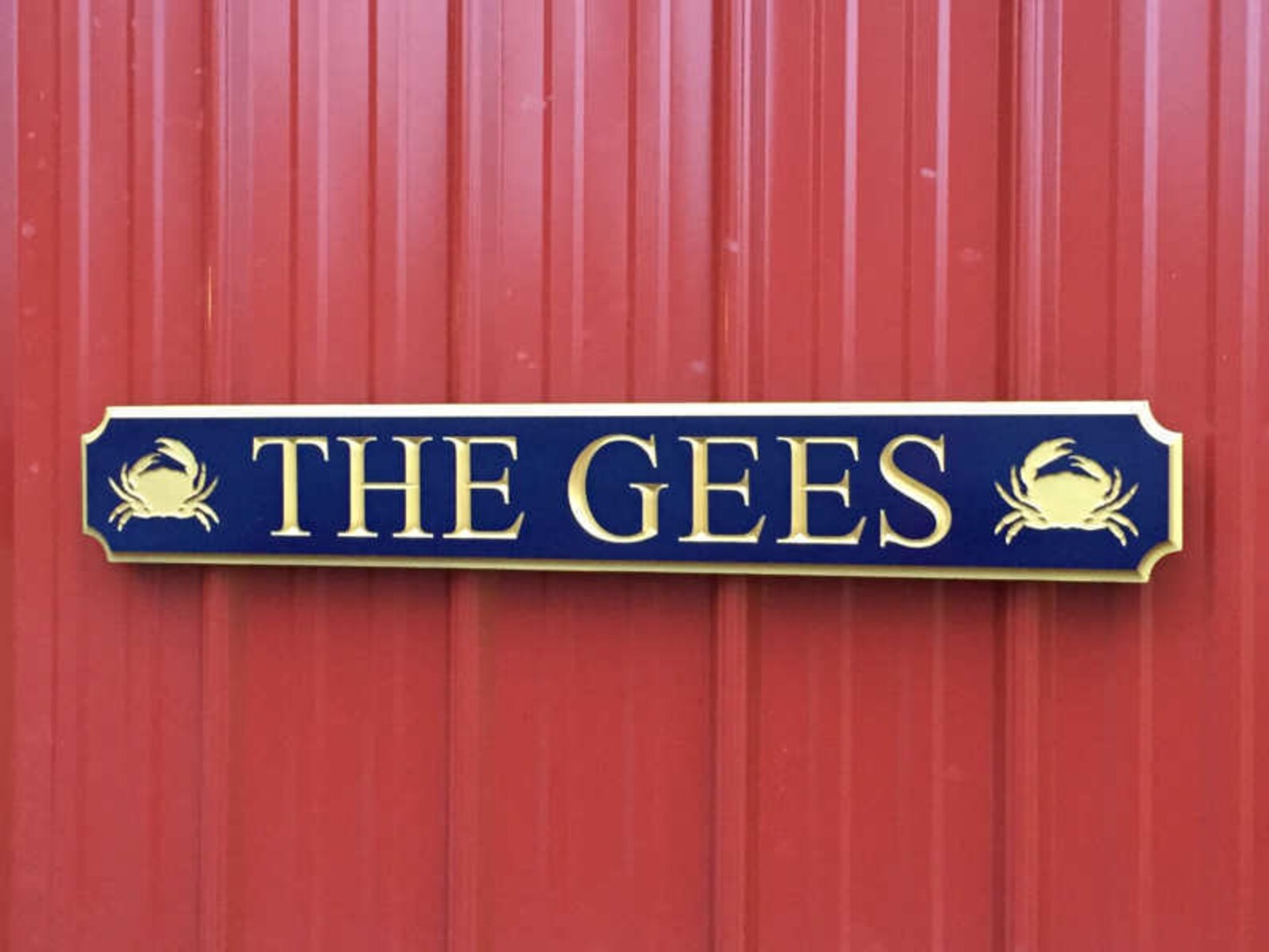 Custom Engraved Quarterboard Sign With Seal or Other Emblem | Etsy