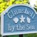 Custom Beach Address Sign With Sea Shells and Starfish - Etsy