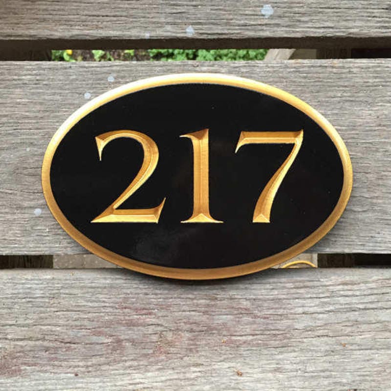 House Number Plaque - Etsy
