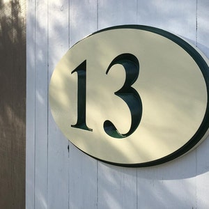 Custom Carved House Number - Street Address - House Marker With Large ...