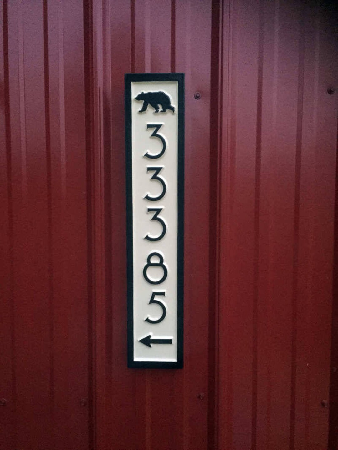 Vertical Address Number Sign - With Optional Image and Arrow (A182) - Etsy