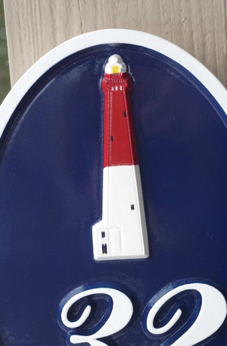 Lighthouse House Number Sign Custom Made A106 | Etsy