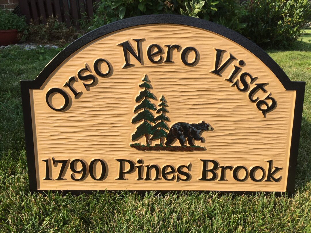 Custom Business Signs With Address -made to Order - Park and Community ...
