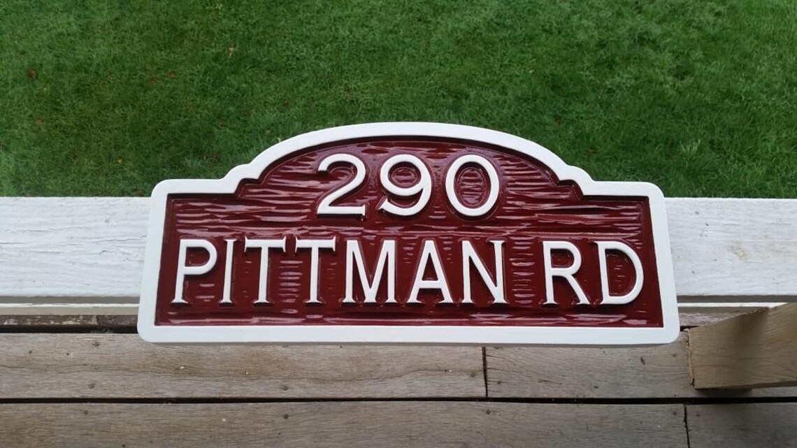 Unique Custom Signs House Number Signs Custom Carved | Etsy