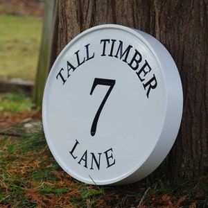 Address Marker Sign for Bracket With Street Name, Large House Number ...