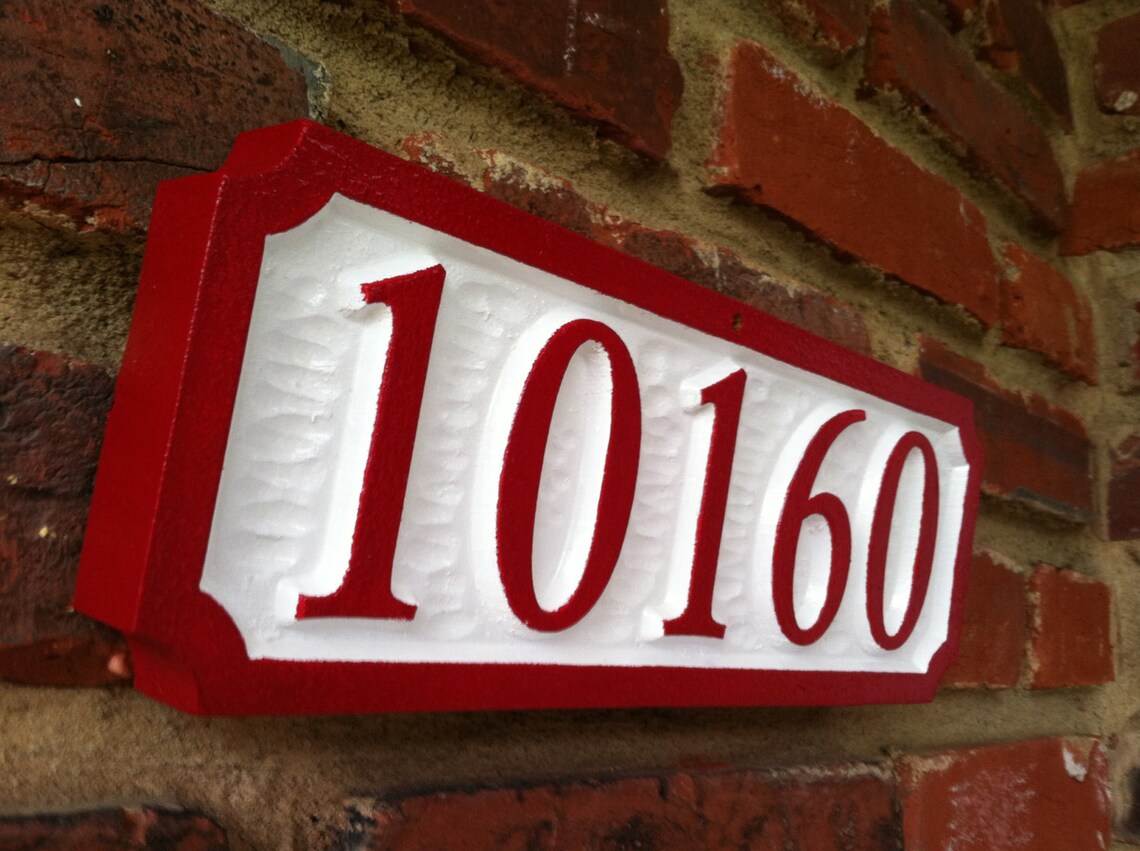 Custom Street Address Plaque / House Number Plaque A49 - Etsy