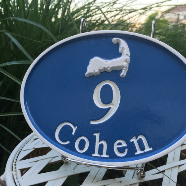 Cape Cod House Number Plaque - Etsy
