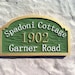 Custom Carved Personalized Cottage Street Address With Last Name Entry ...