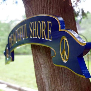 Custom Carved Quarterboard Banner Sign With Cloud Image - Add Your Name ...