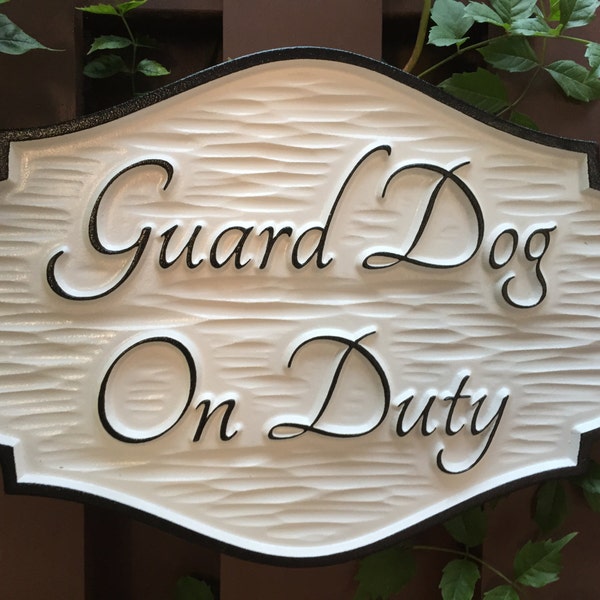 Guard Dog Sign - Etsy