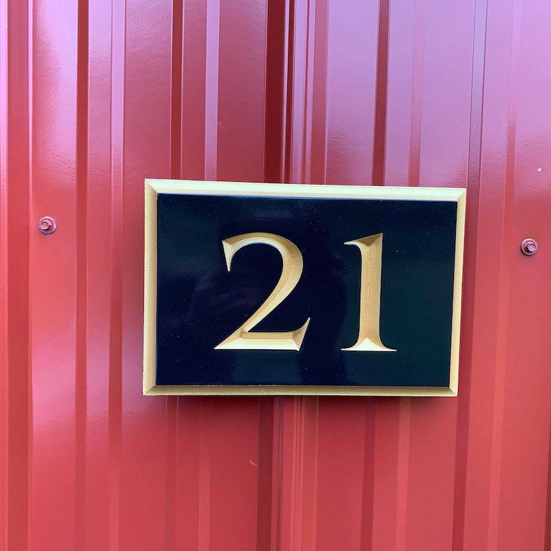 House Number Plaque - Etsy