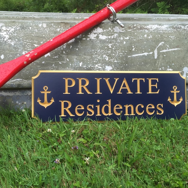 Private Residence Sign - Etsy