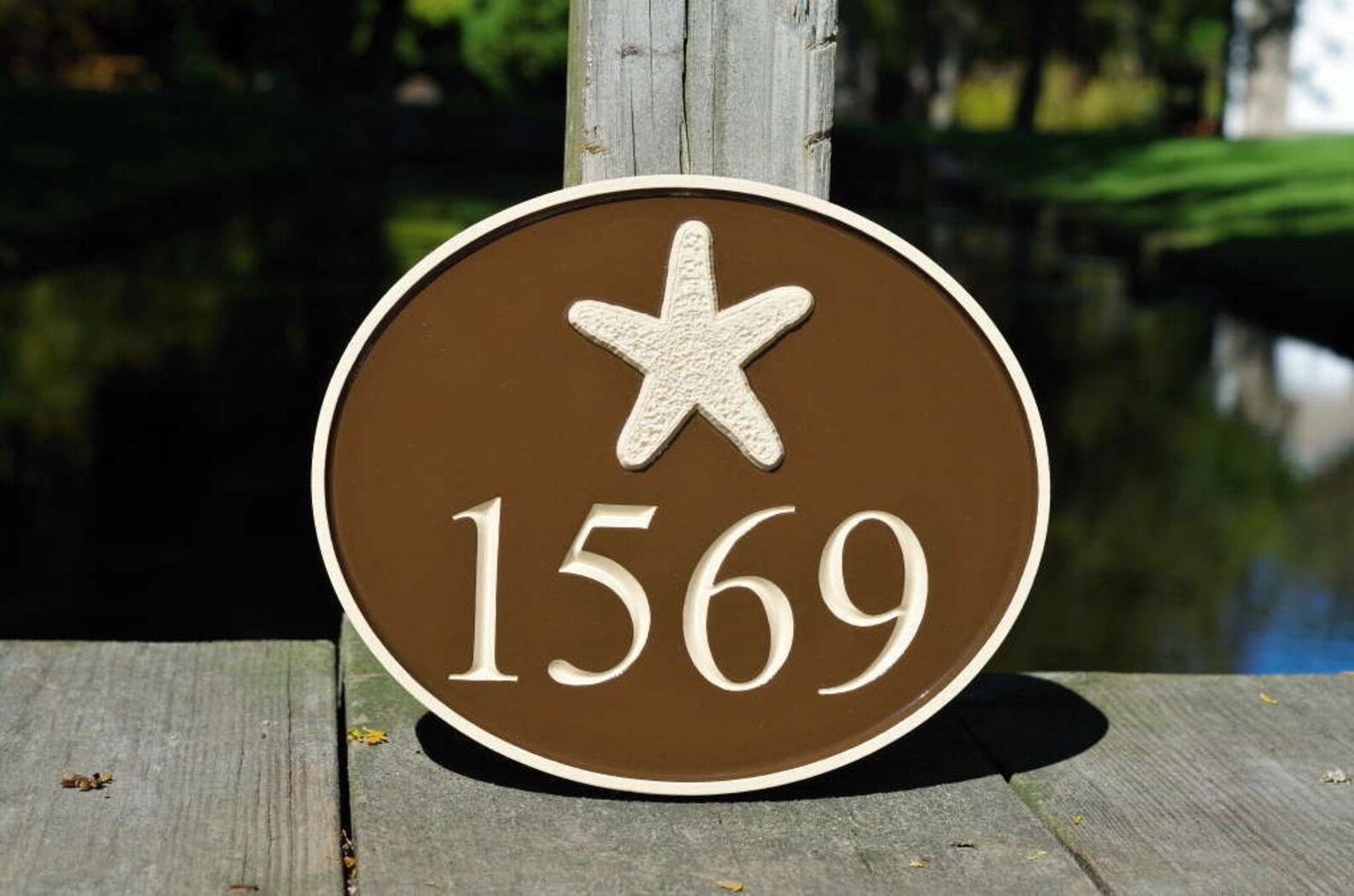 Nautical House Marker With Street Name Custom Carved Sign With | Etsy