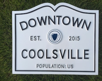 Custom City Limits Sign - Etsy