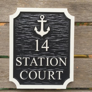 Custom House Marker / With Street Name and Motif Plaque A94 - Etsy Canada