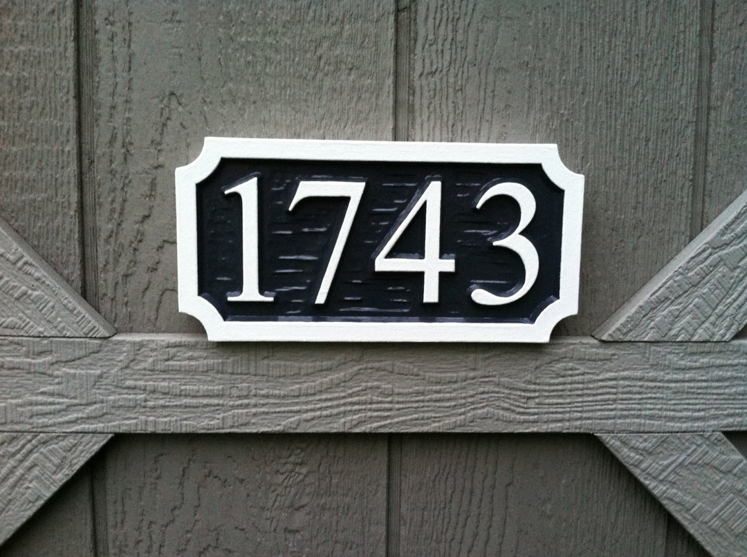 Customize Your Own Address Sign - Personalized House Number Sign ...