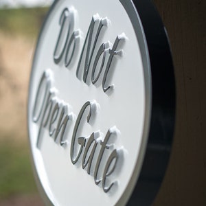 Do Not Open Gate - Private Sign- Customize as Needed (B52) - Etsy