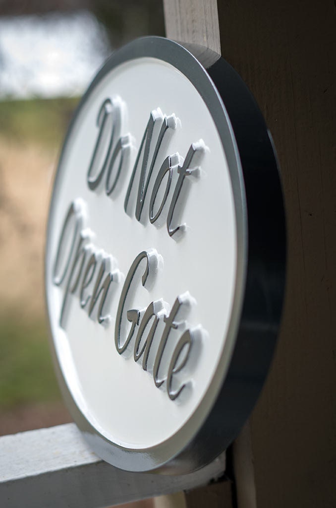 Do Not Open Gate Private Sign Customize as Needed B52 | Etsy