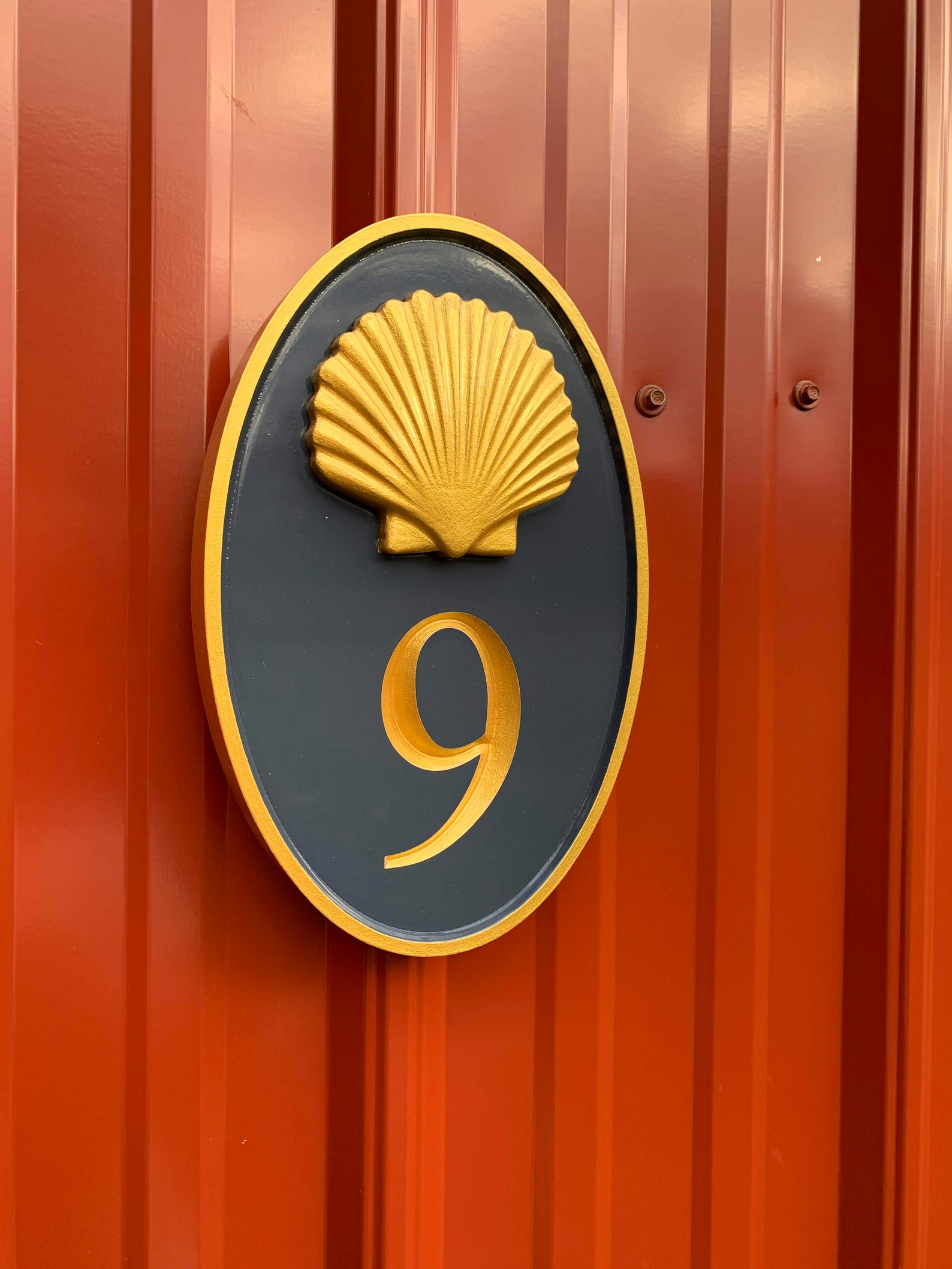 Realistic Scallop Shell House Number Sign Carved Street - Etsy