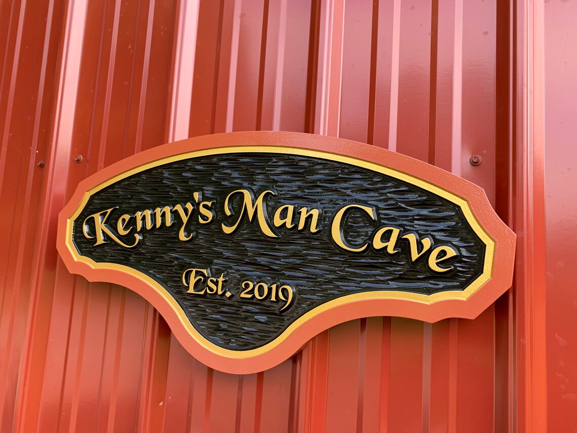 Classy Personalized Man Cave Bar Sign With Established Year - Etsy