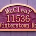 Custom Carved Street Address Sign With Last Name Custom Carved - Etsy