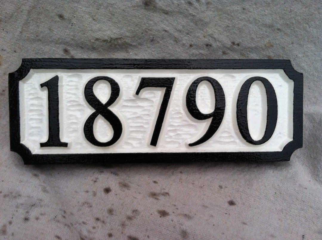 Customize Your Own Address Marker - Personalized House Number Sign ...