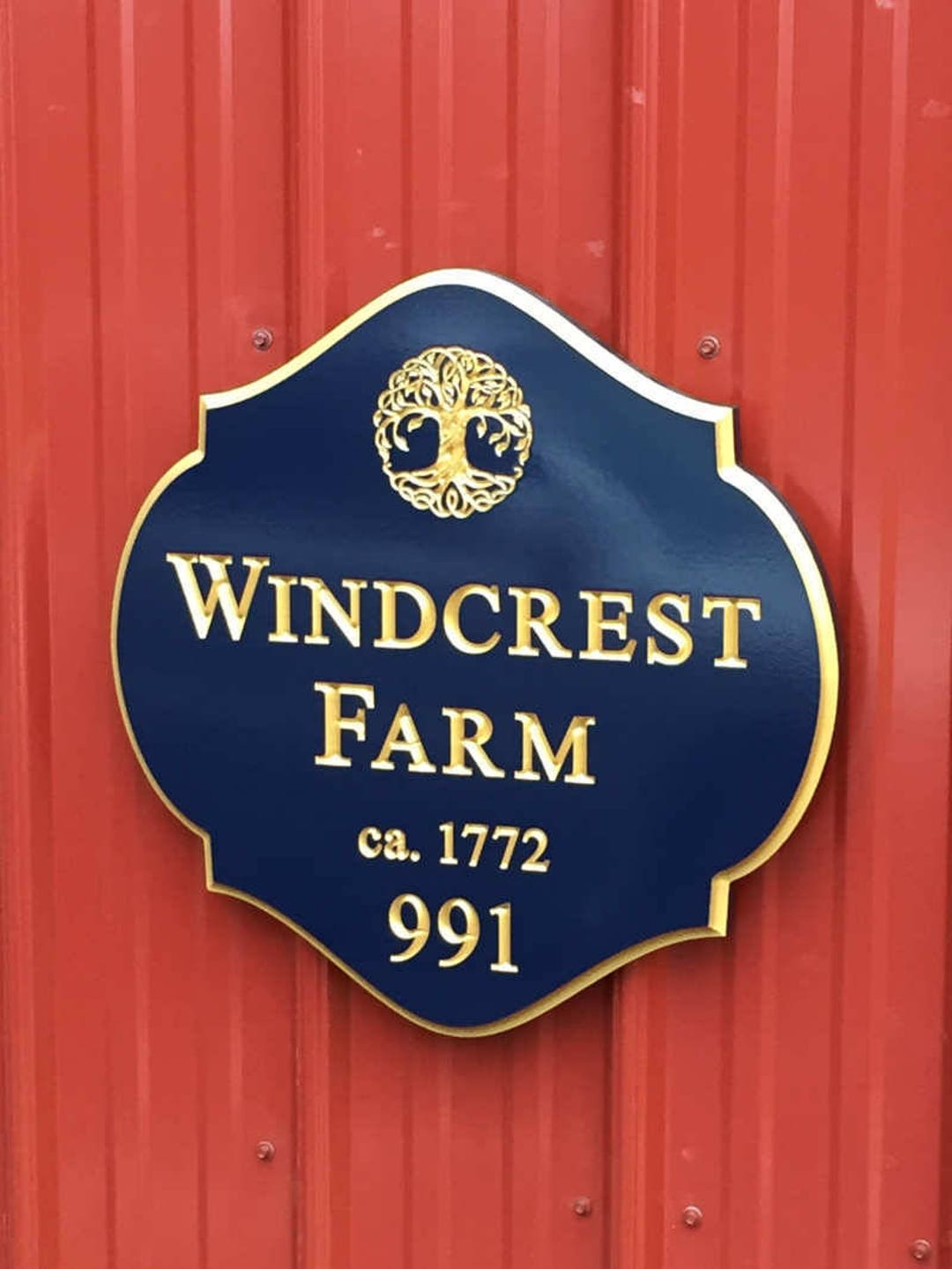 Classy Estate Entrance Sign Personalized With Property Name and ...