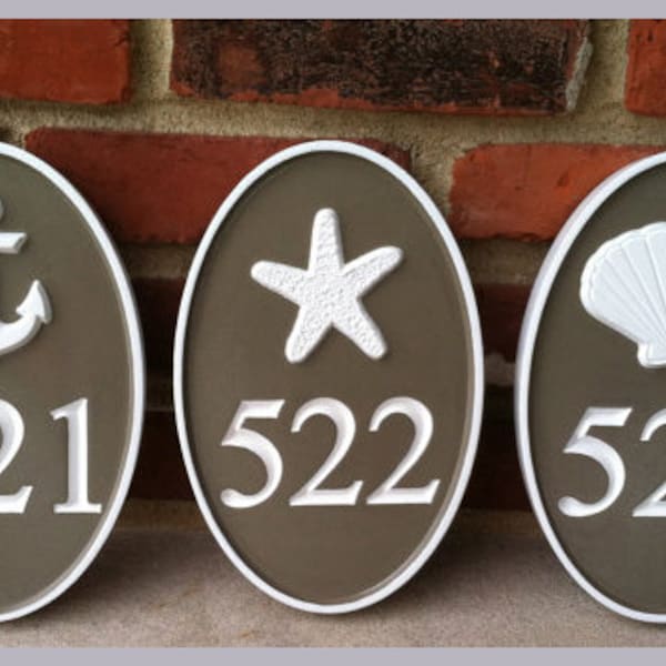 Coastal House Number - Etsy