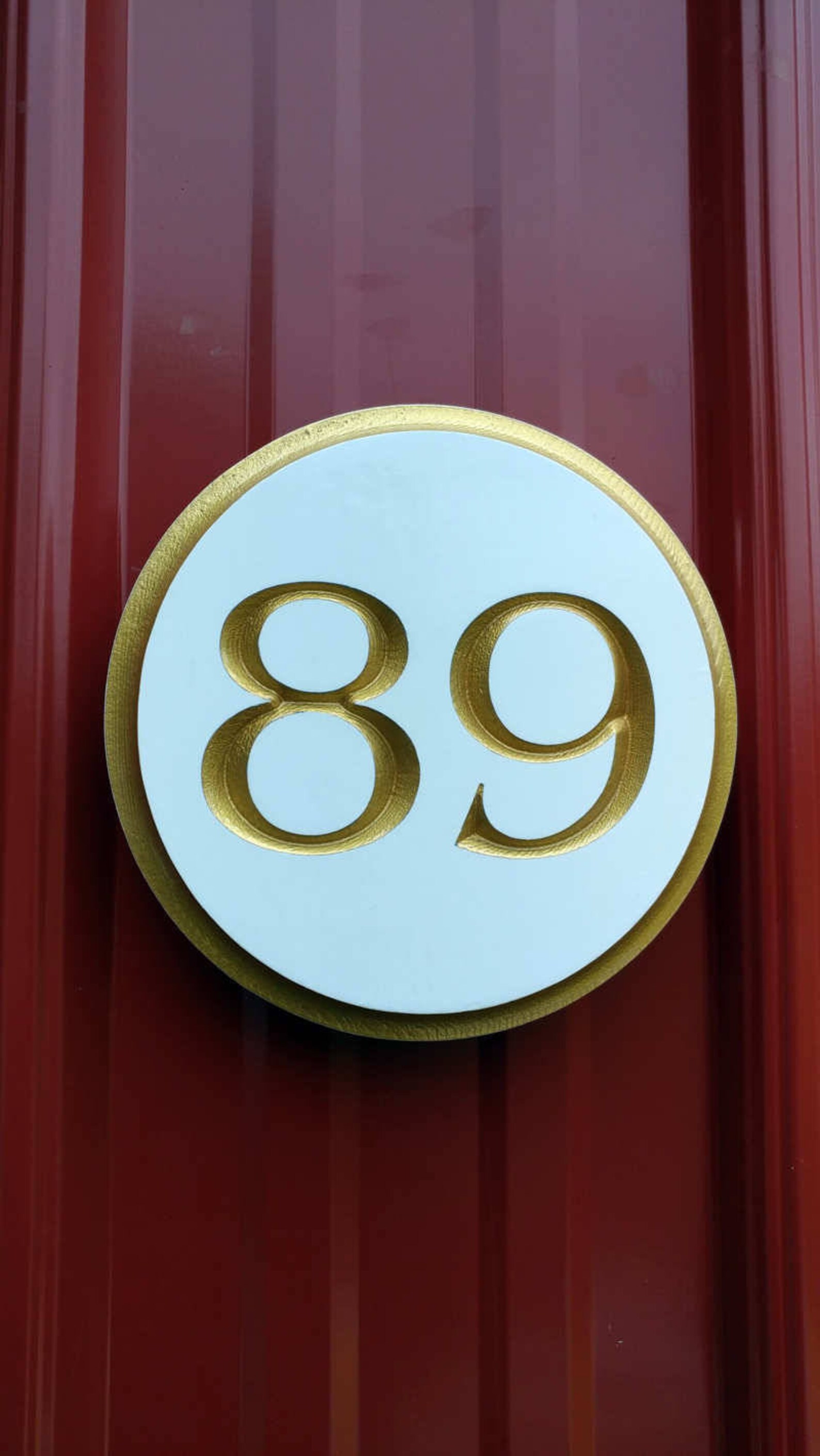 Custom Round Street Number Plaque Circular House Marker Signs - Etsy