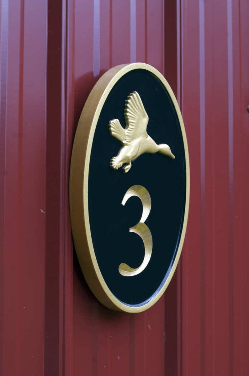 Realistic Scallop Shell House Number Sign Carved Street | Etsy