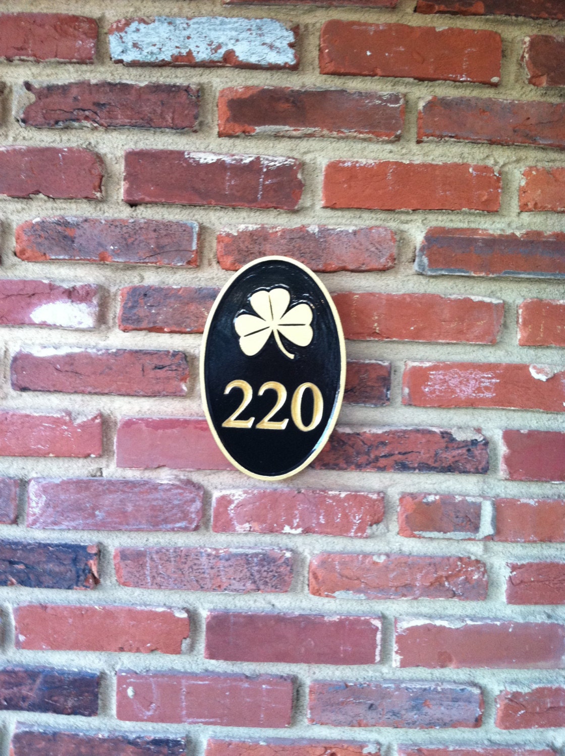 Carved Street Address Plaque / House Number With Pineapple or - Etsy