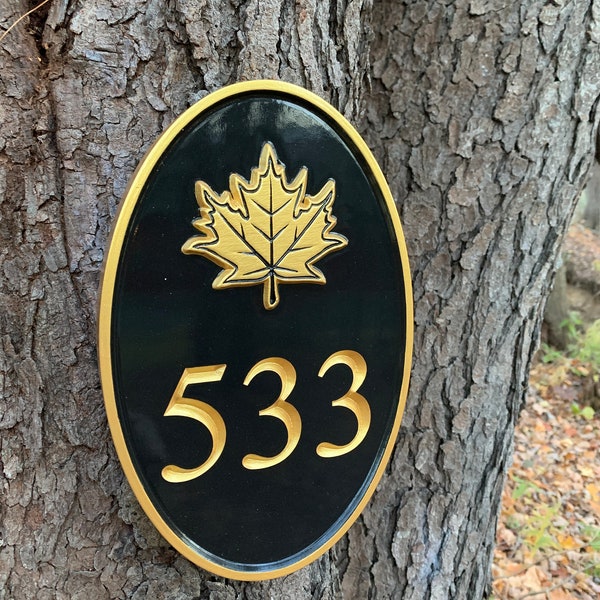 Maple Leaf Plaque - Etsy