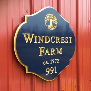 Classy Estate Entrance Sign Personalized With Property Name and ...