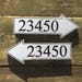 Custom Carved Arrow Shaped House Number Sign Pointing Up - Etsy