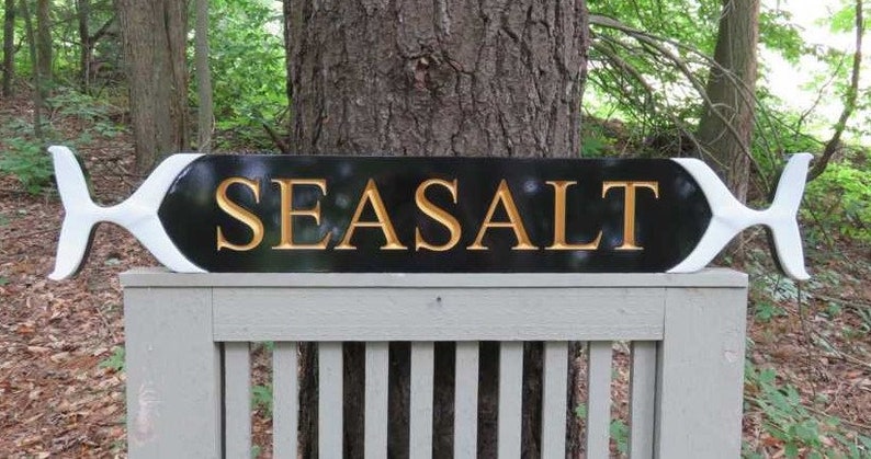 New England Quarterboard Custom House Sign With Decorative | Etsy