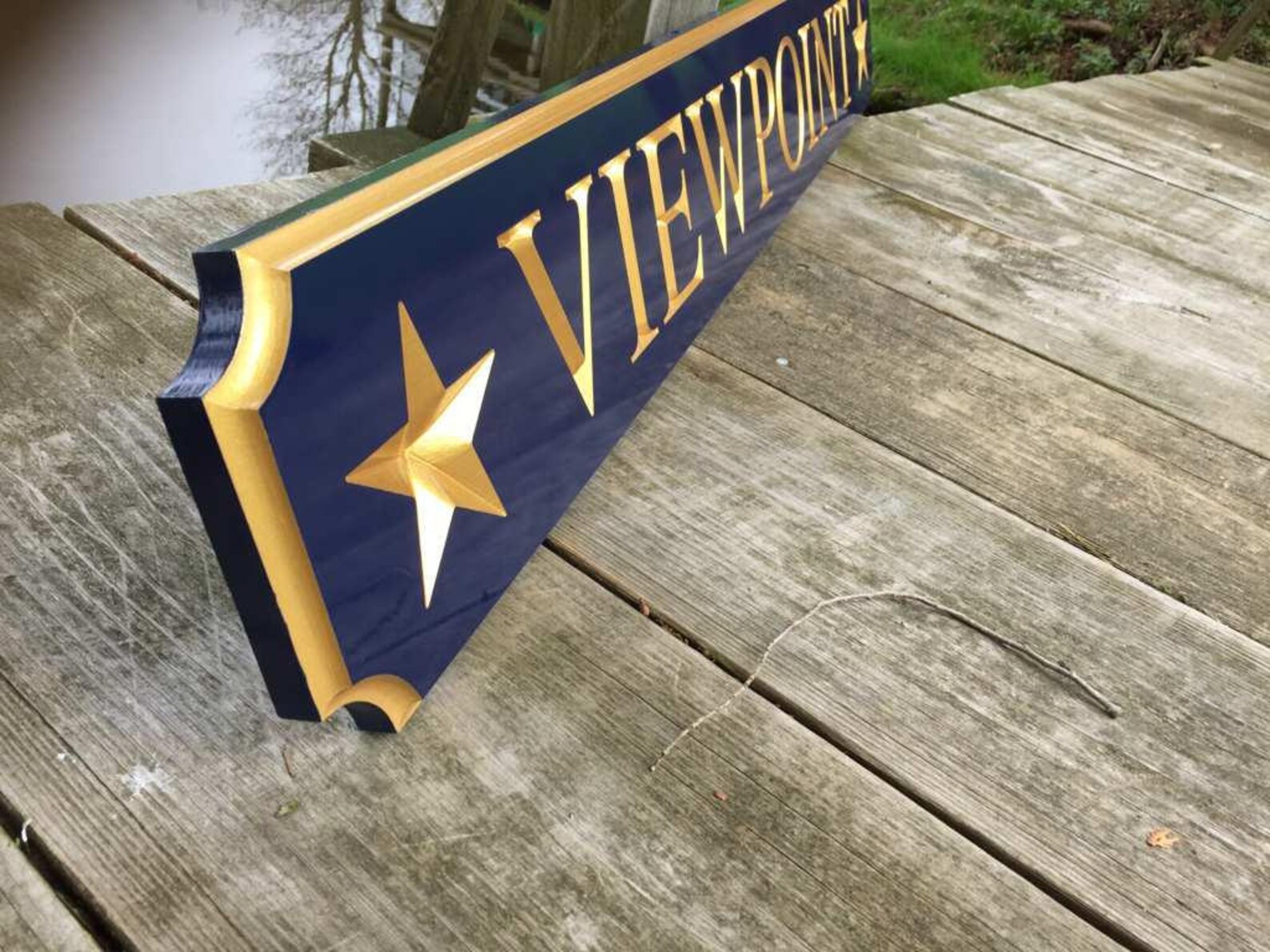 Custom Carved Quarterboard Sign With Star Image Add Your - Etsy